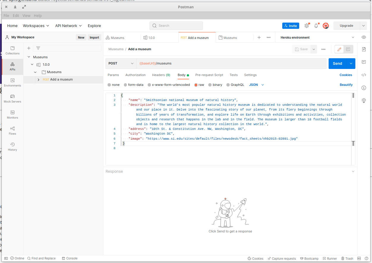 Tutorial - Documentación del diseño de un API en Postman