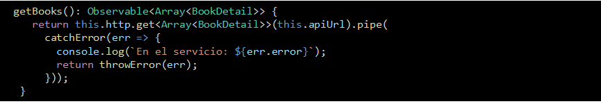 Tutorial manejo de error en el Front