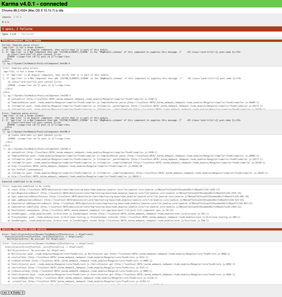 Tutorial Pruebas Unitarias en Angular