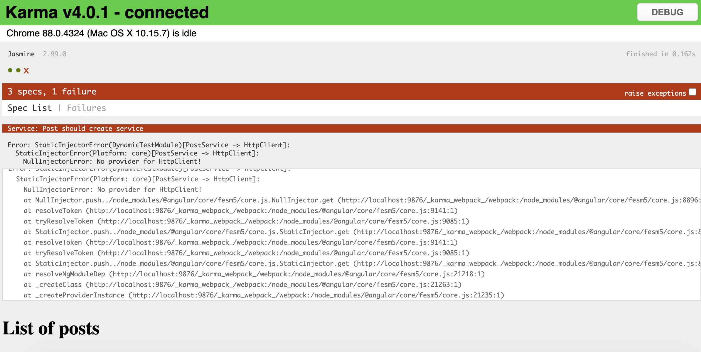 Tutorial Pruebas Unitarias en Angular