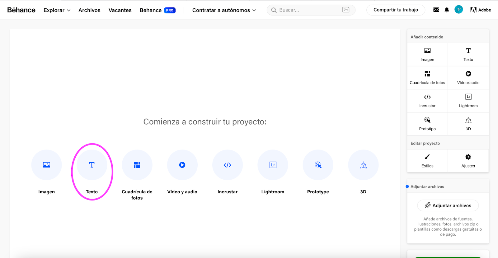 Manejo de Behance para Portafolio de Diseño